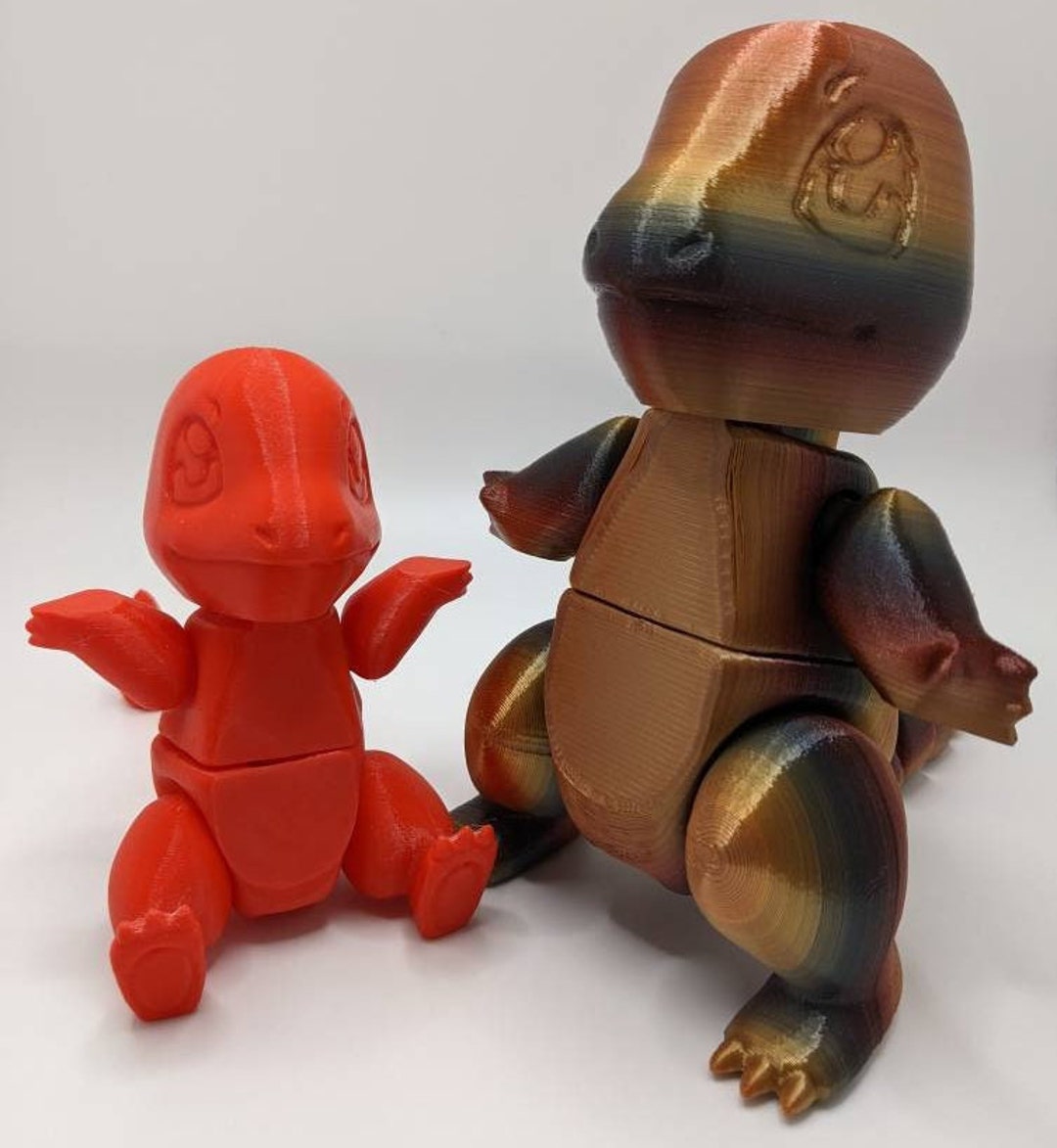 3D Printed Charmander - Articulated Fidget Toy - Etsy