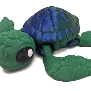 Sea Turtle - 3D Printed, Articulated Fidget Toy - Etsy
