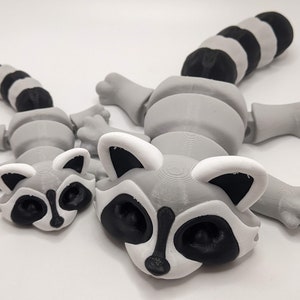 Raccoon - 3D Printed, Articulated, Multi-colored! - Etsy