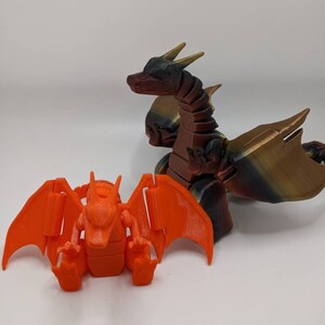 3D Printed Charizard - Articulated Fidget Toy - Etsy