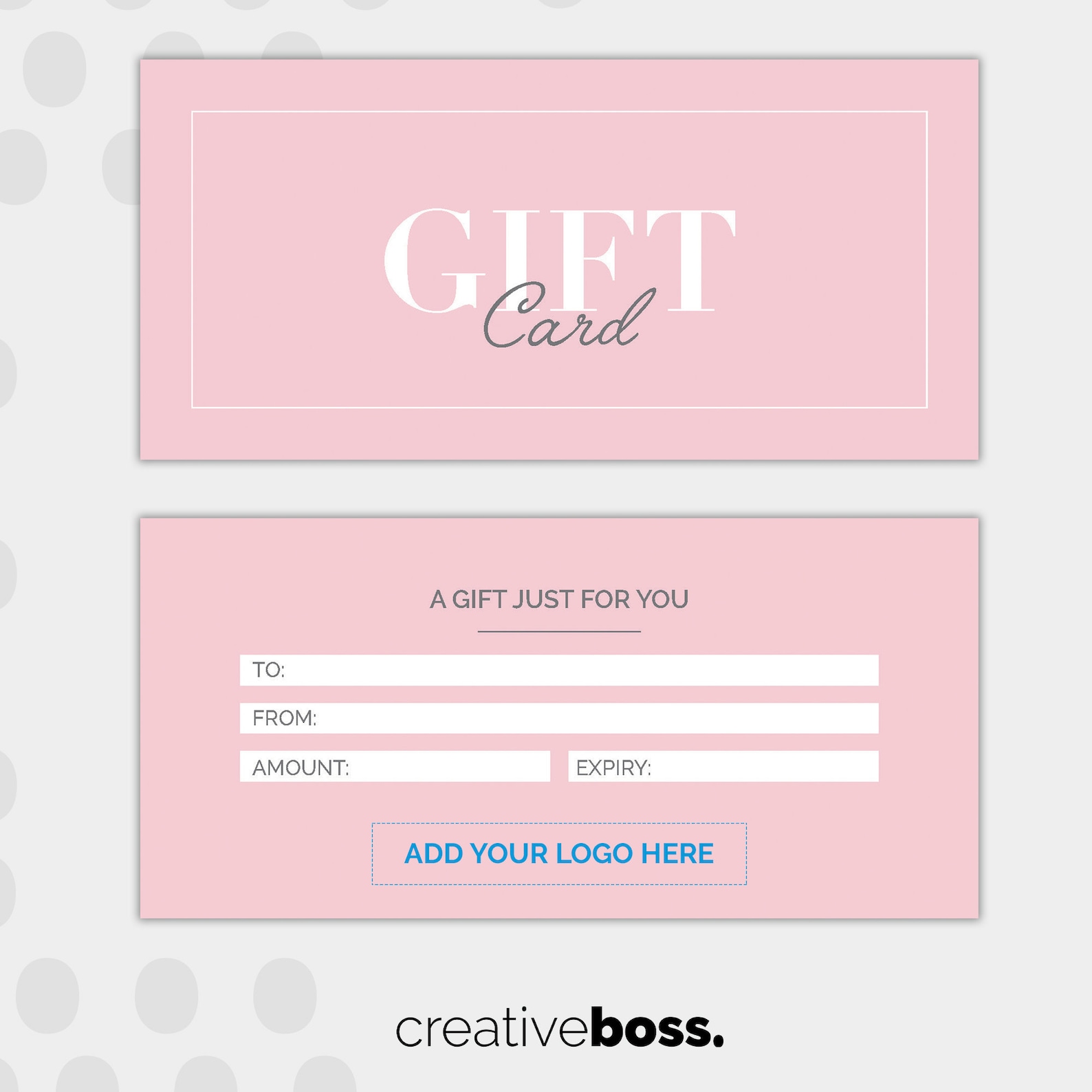Pink Printable Gift Voucher / Downloadable Custom Gift Certificate ...