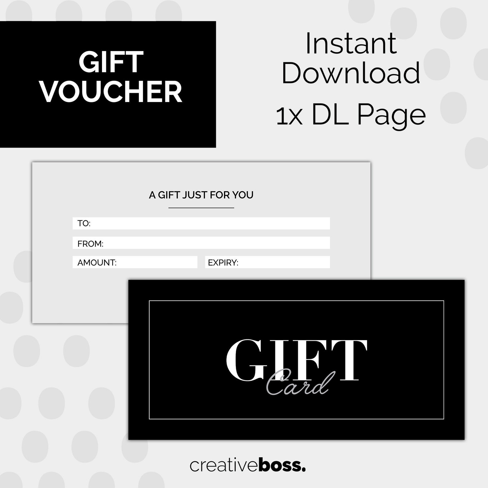 Printable Gift Voucher / Downloadable Custom Gift Certificate - Etsy ...