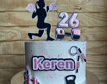 Workout Theme Cake - Etsy
