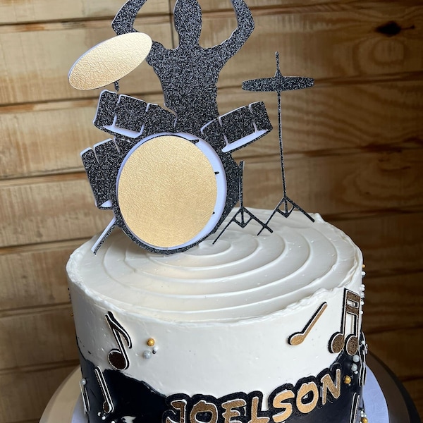 Drum Cake Topper - Etsy