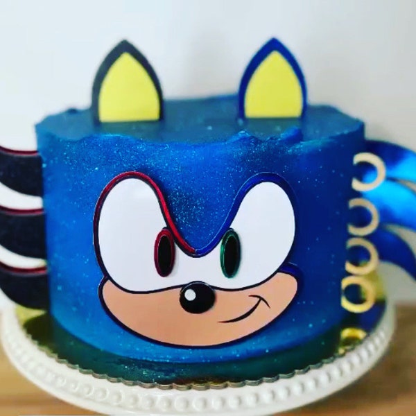 Sonic Cake Topper Etsy