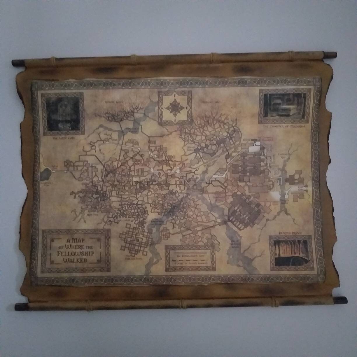 Moria Map Middle Earth Map LOTR Map of Moria Lord of the - Etsy Ireland