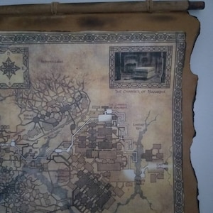 Moria Map Middle Earth Map LOTR Map of Moria Lord of the | Etsy Ireland