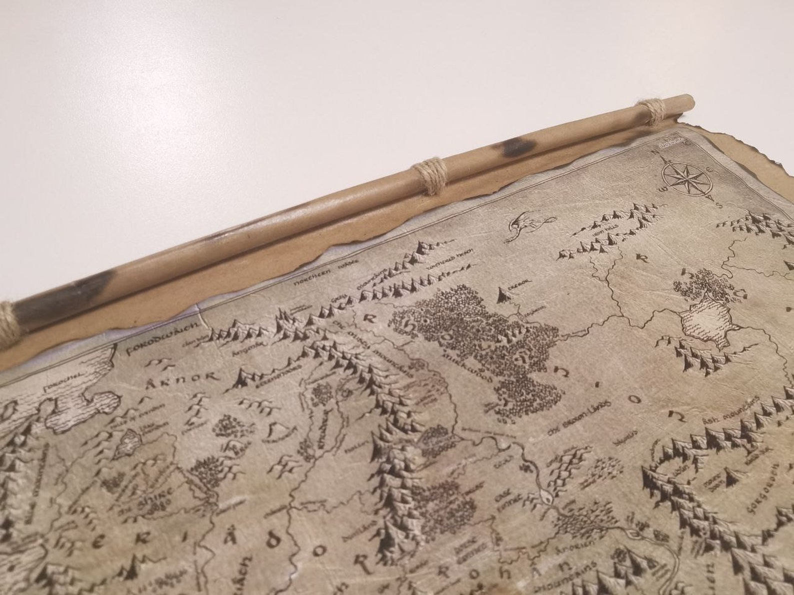 Map of Middle Earth - the Hobbit Map - Brown Map of Middle Earth ...