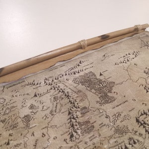 Map of Middle Earth - the Hobbit Map - Brown Map of Middle Earth ...