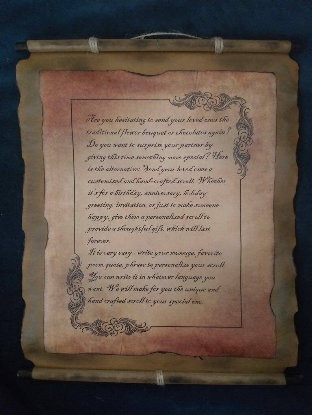 Custom Handmade Scroll 11x13 In 13x16 In. Inspirational - Etsy