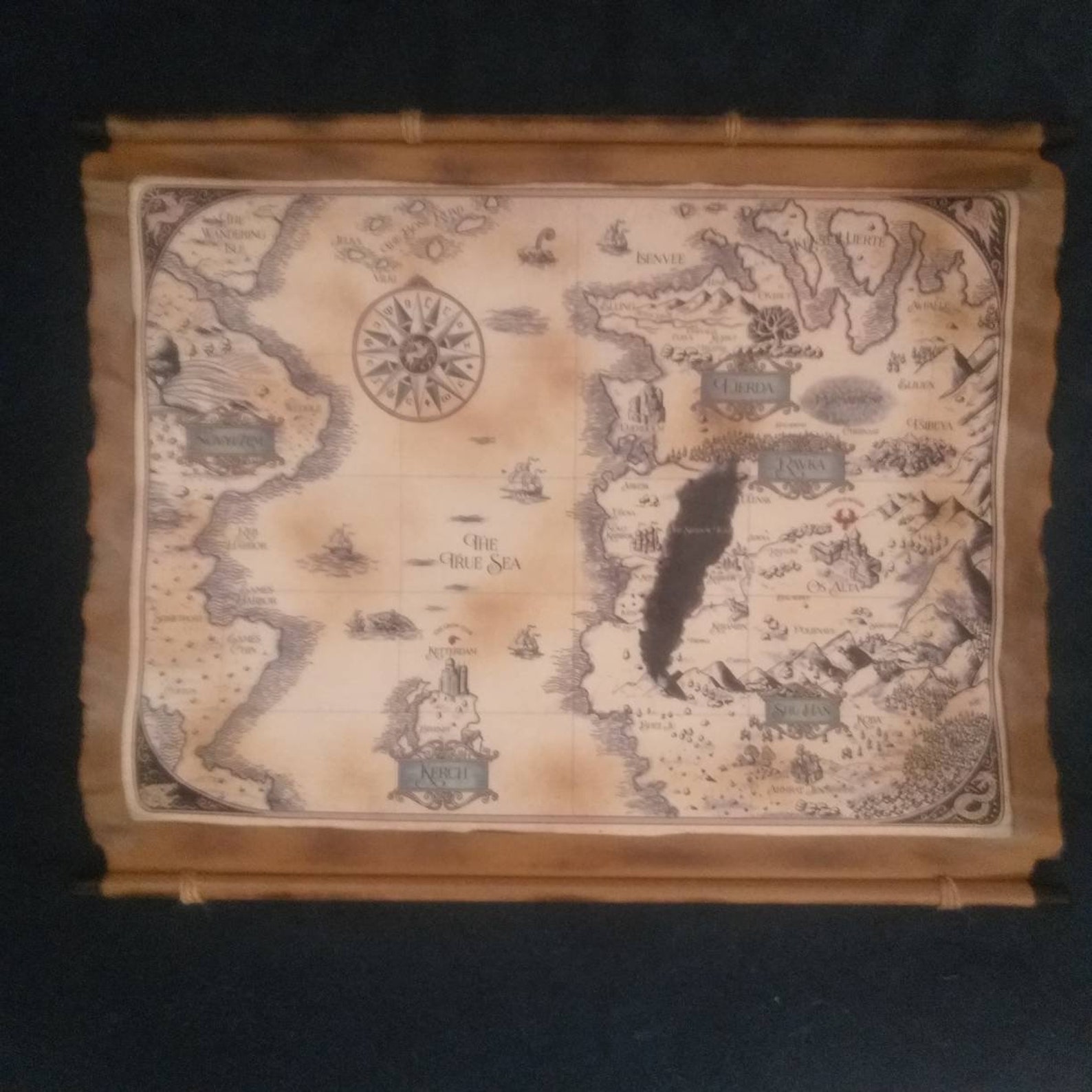 Grisha Map Ketterdam Map Map of Grishaverse Map of Ravka | Etsy