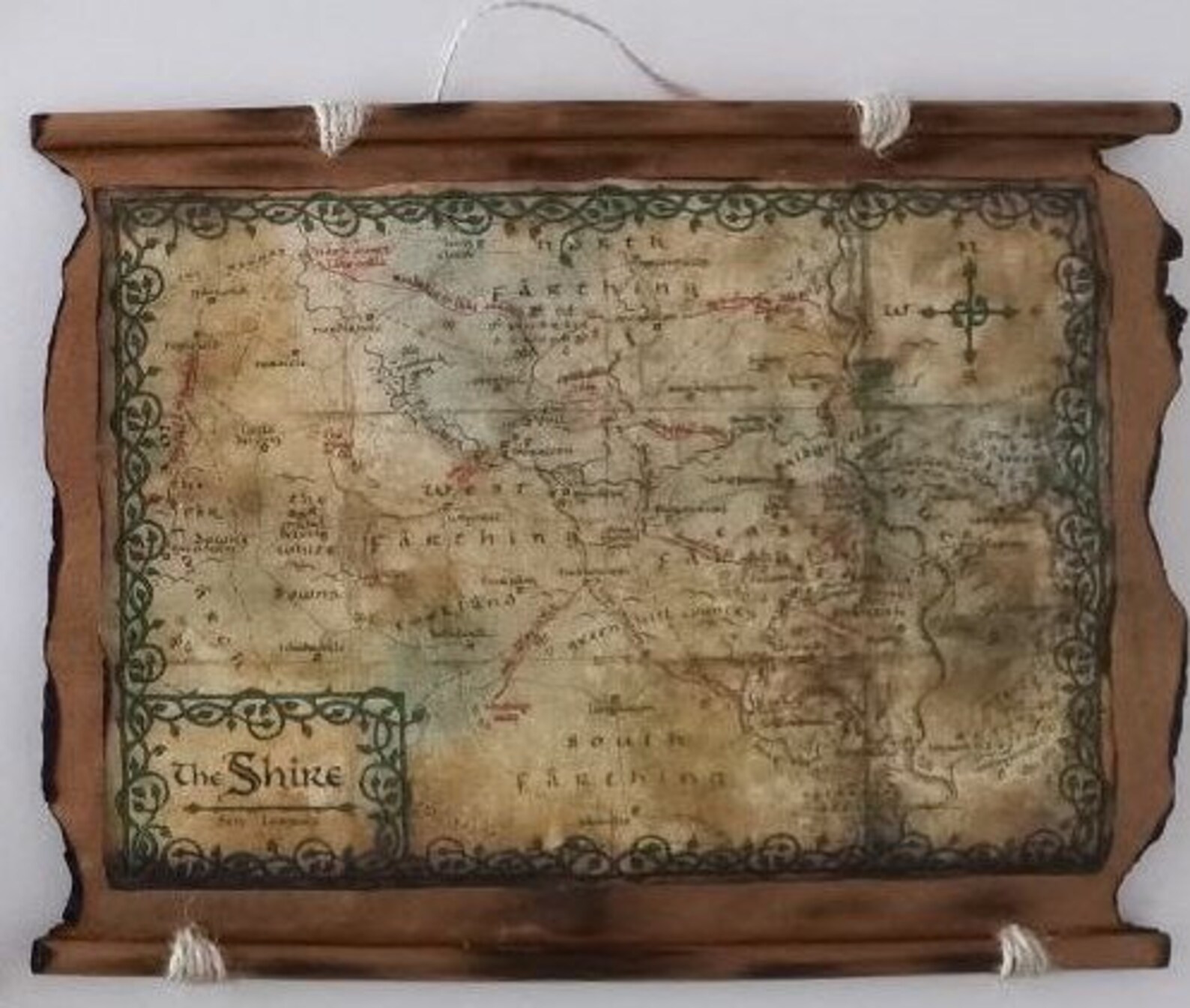 Middle Earth: Thror's Map The Shire Map Handmade Scrolls | Etsy