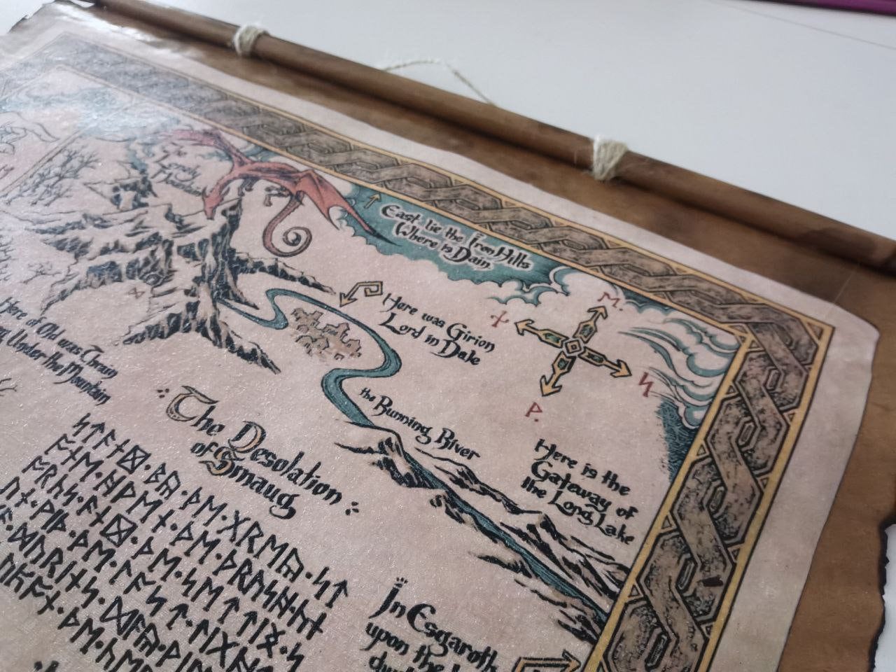 The Medieval in Middle Earth: Thror's Map Handmade Scrolls - Etsy Canada