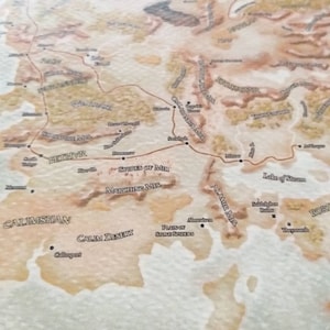 Map of Faerun, Handmade Scroll, Forgotten Realms Map, Dungeons and ...