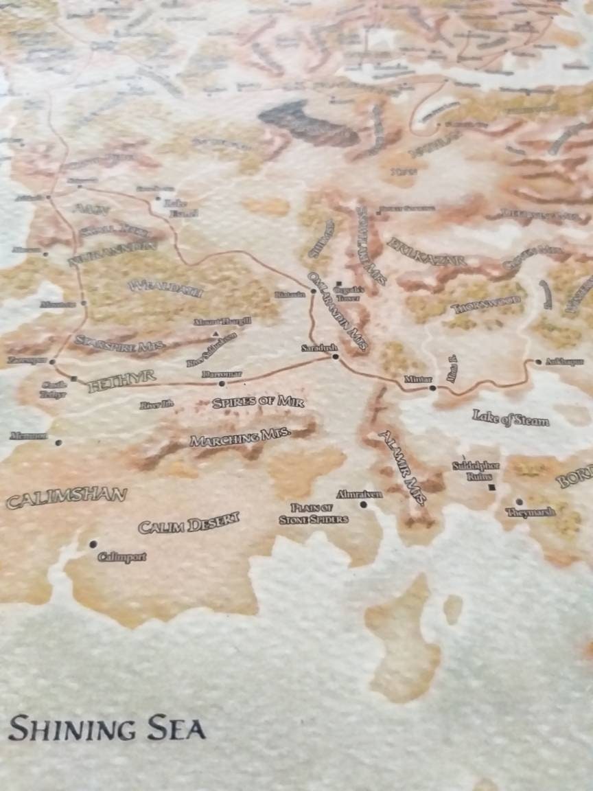 Map of Faerun Handmade Scroll Forgotten Realms Map Dungeons | Etsy Canada