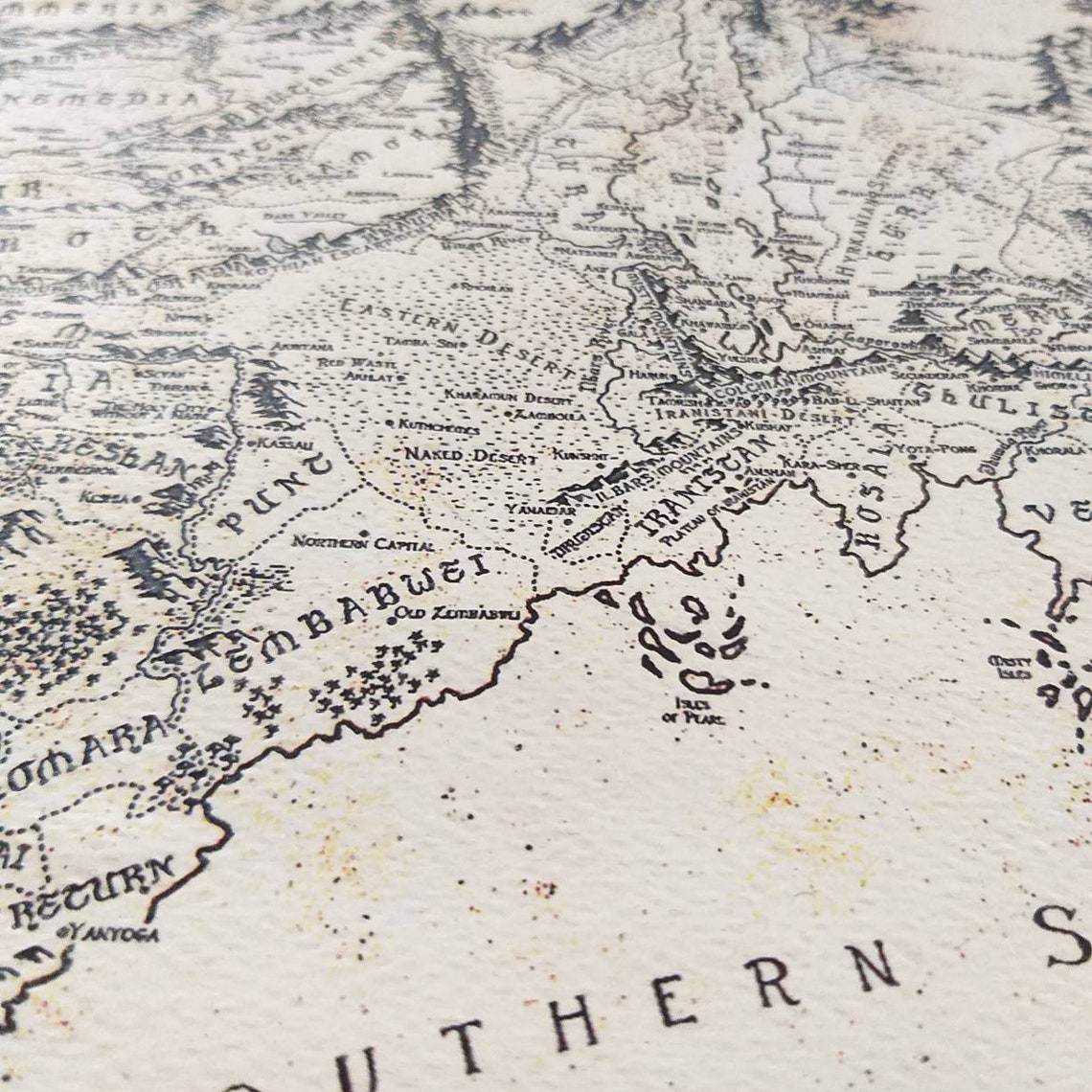 Hyboria Map and Conan the Barbarian Scroll Poster the - Etsy