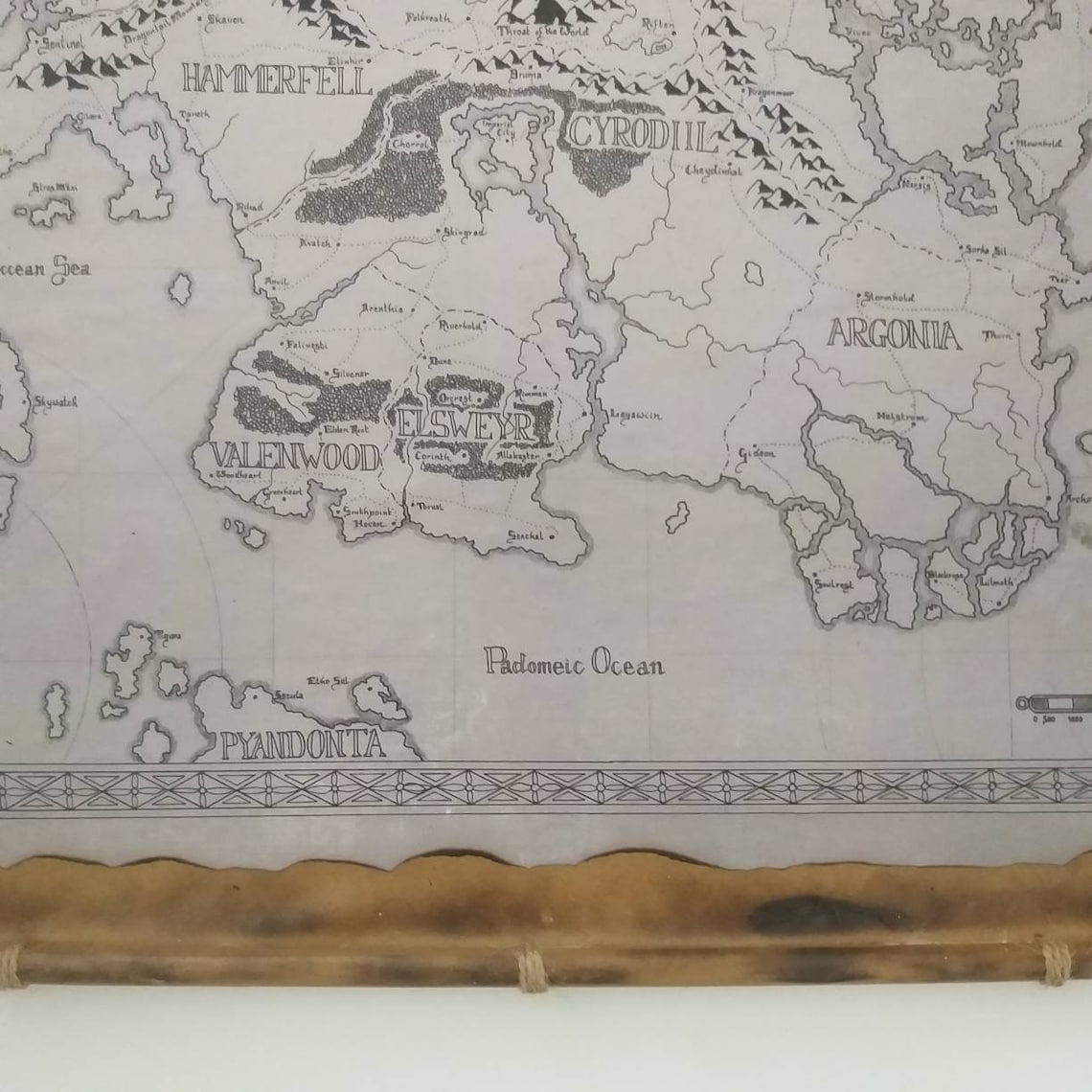 Map of Tamriel Skyrim Map Elder Scrolls Fantasy Map | Etsy