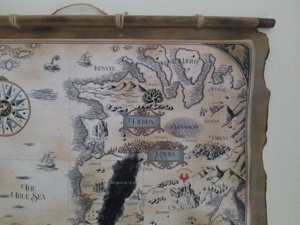 World of Grisha Map, the Grishaverse Map, Map of Ravka, Fantasy Map ...