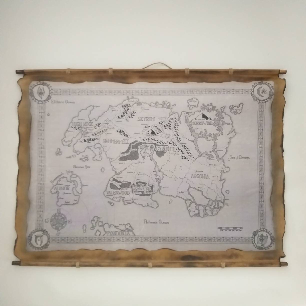 Map of Tamriel Skyrim Map Elder Scrolls Fantasy Map - Etsy Canada