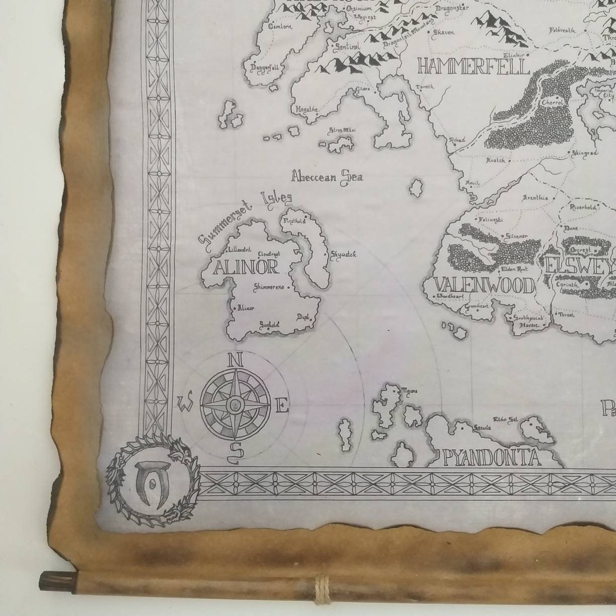 Map of Tamriel Skyrim Map Elder Scrolls Fantasy Map - Etsy Canada