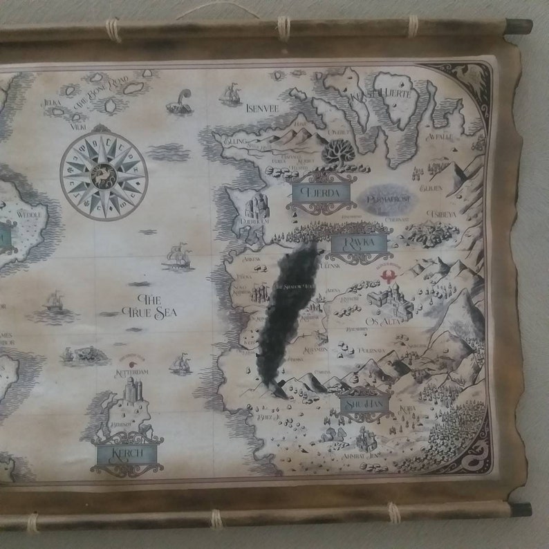 World of Grisha Map the Grishaverse Map Map of Ravka - Etsy