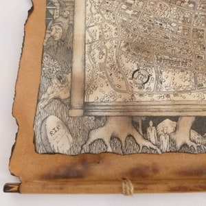 H. P. Lovecraft's Fictional Town of Arkam Map. Lovecraftion Horror ...