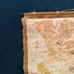 Map of Faerun, Handmade Scroll, Forgotten Realms Map, Dungeons and ...