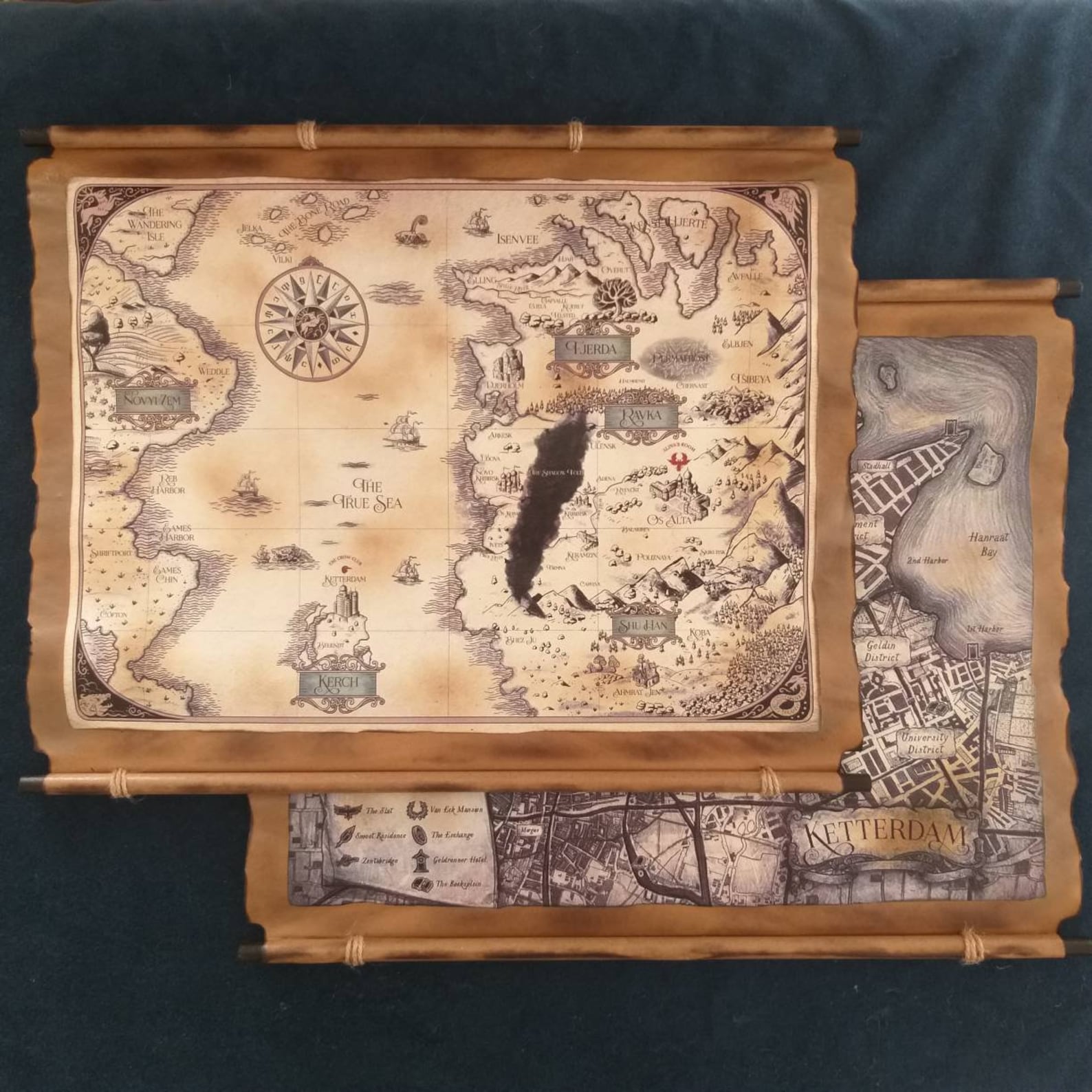 Grisha Map Ketterdam Map, Map of Grishaverse, Map of Ravka, Ketterdam ...