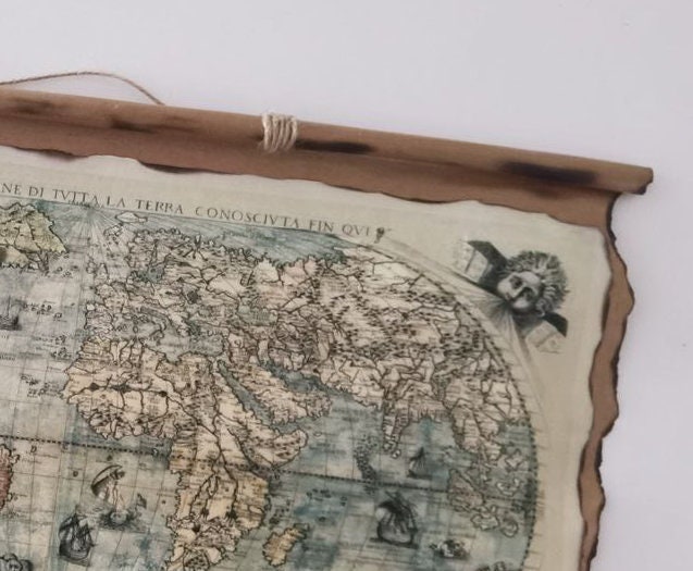 The World in 1565 - Vintage Old World Map 1565 Old Map Antique ...