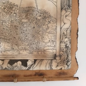 H. P. Lovecraft's Fictional Town of Arkam Map. Lovecraftion Horror ...