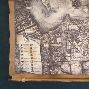 Map of Ketterdam, Ketterdam Antique/parchement Style Map, the ...