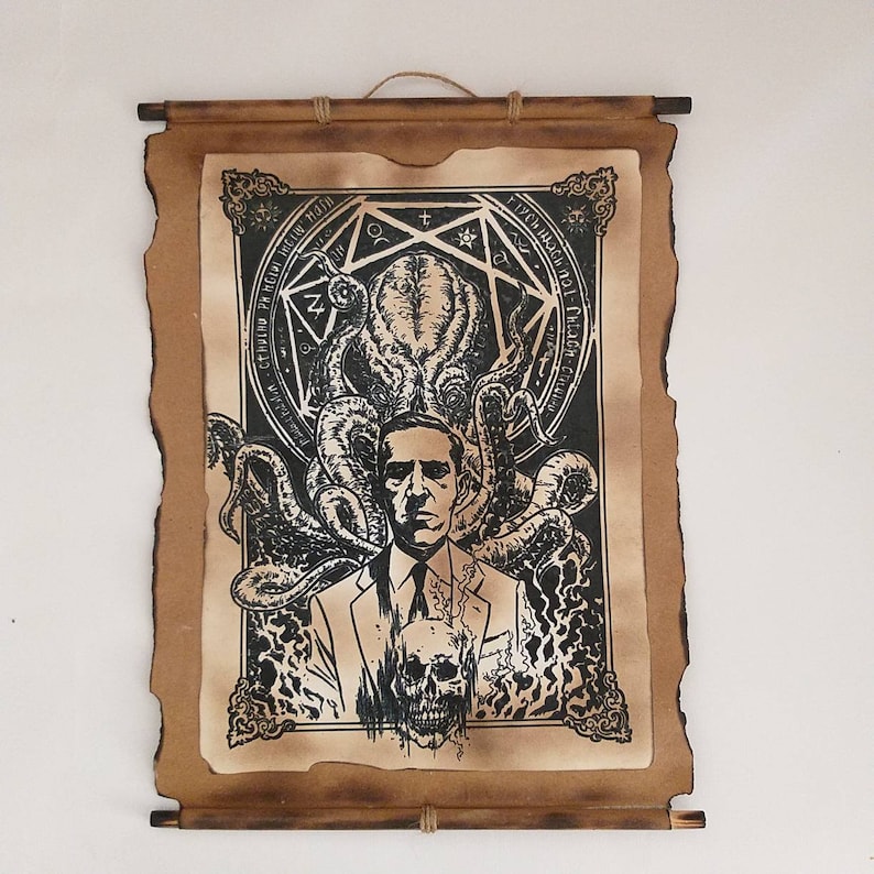 Arkham City Map HP Lovecraft Scroll - Etsy