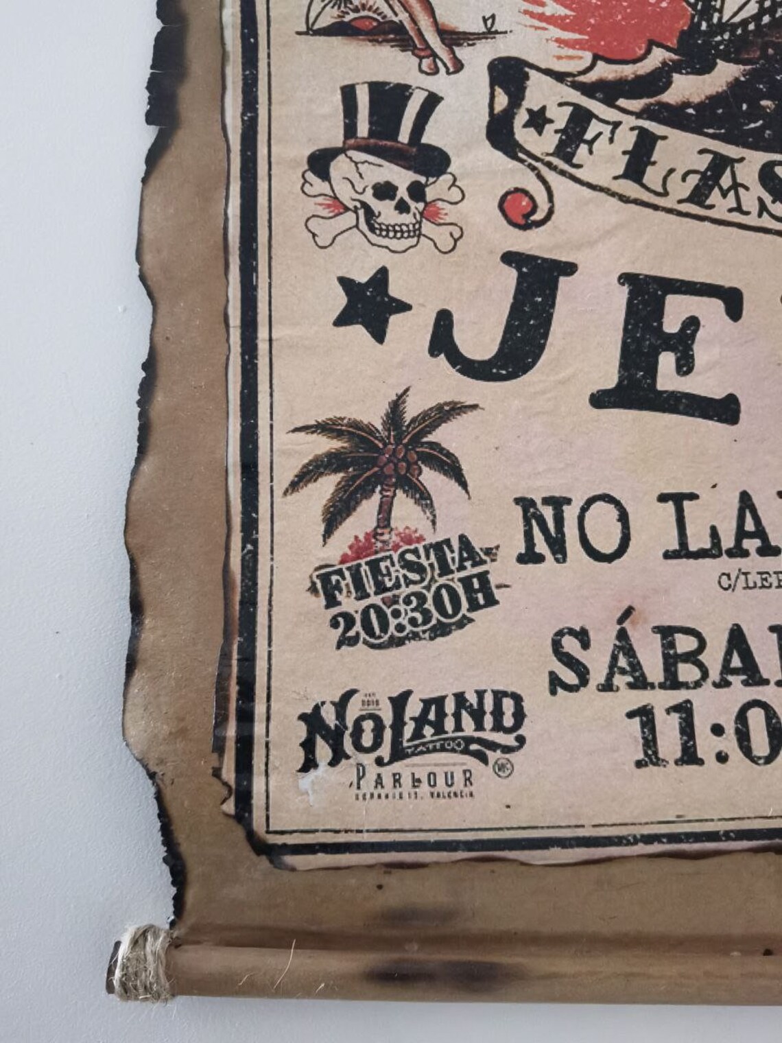 Sailor Jerry Poster - Retro Vintage Handmade Scroll - Etsy