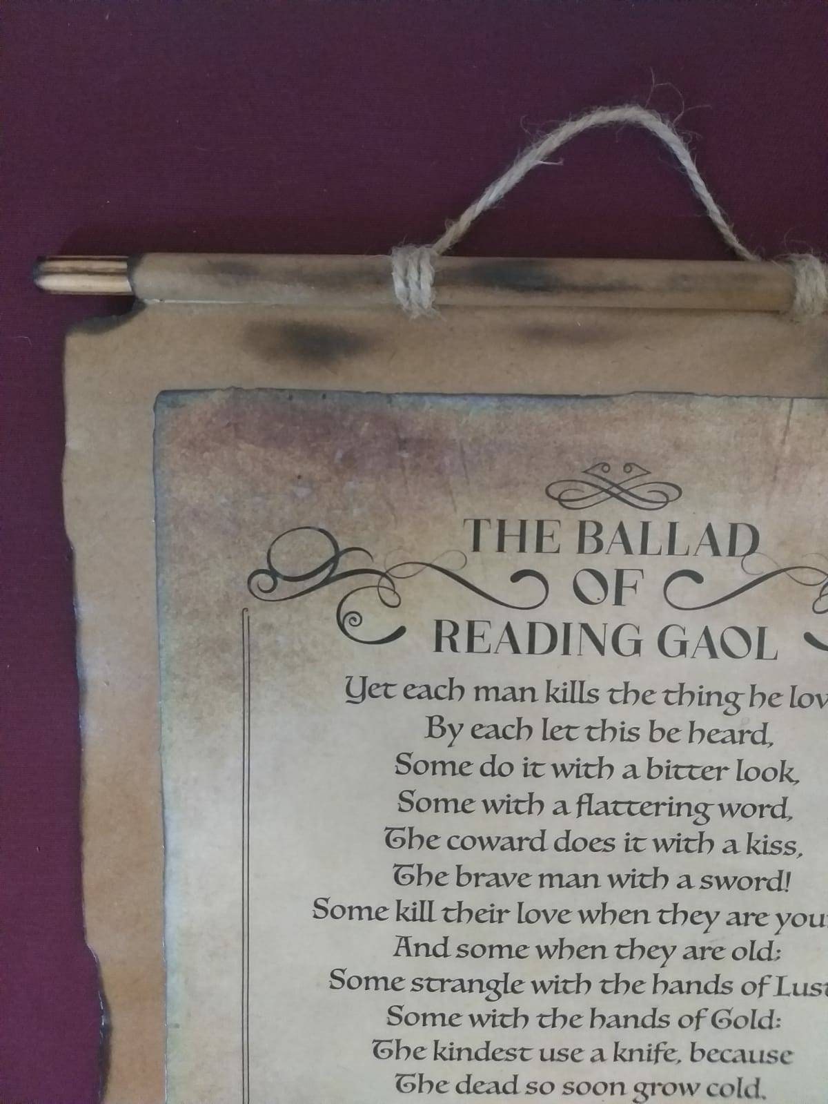 Handmade Scroll Oscar Wilde Poem - Etsy