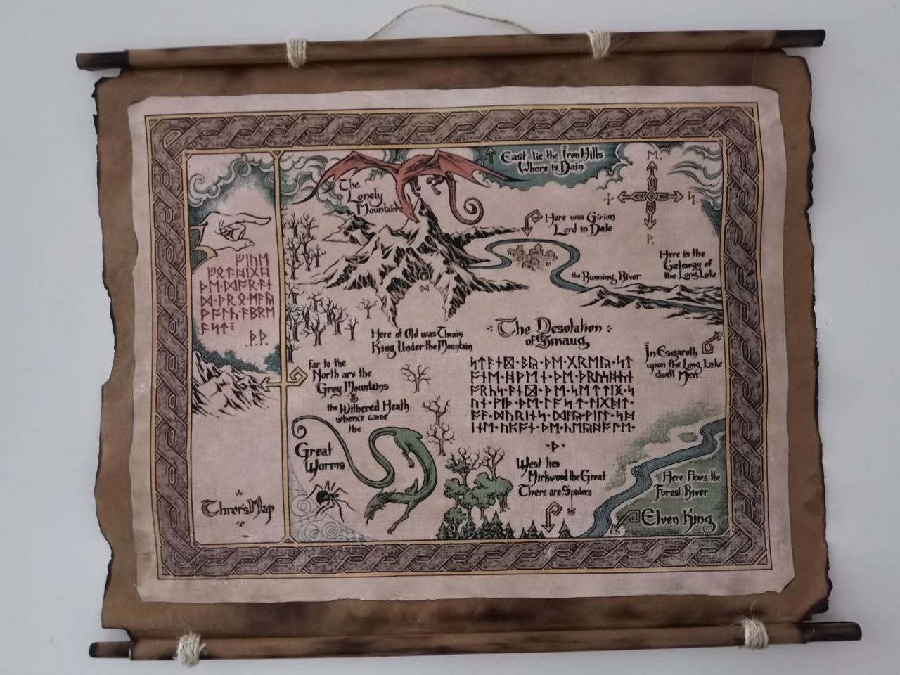 The Medieval in Middle Earth: Thror's Map Handmade Scrolls - Etsy Canada