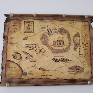 Camelot Map, Kingdoms of Camelot, Handmade Scrolls, Map of King Arthur ...