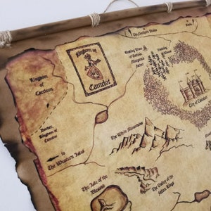 Camelot Map,kingdom of Camelot, Handmade Scrolls, Map of King Arthur's ...