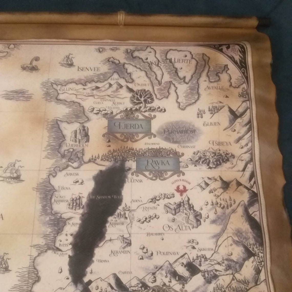 Grisha Map Ketterdam Map Map of Grishaverse Map of Ravka | Etsy Canada