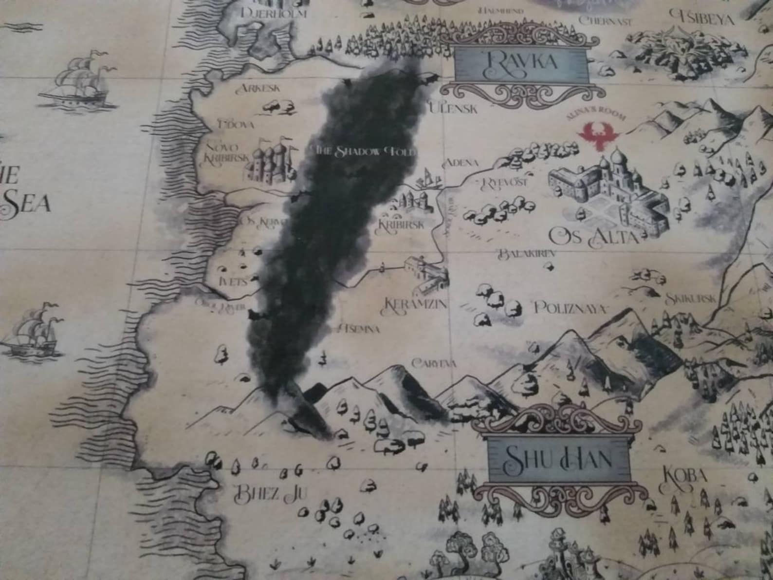 World of Grisha Map the Grishaverse Map Map of Ravka - Etsy