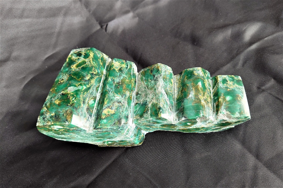 Jadeite, Polished From Brazil, Large, Lustrous Green Gold With ...
