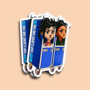 Watch Your Elbows and Knees Aviation Glossy Vinyl Sticker - Etsy