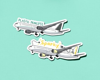 E190/A320 Retro or Express Jetblue Glossy Vinyl Sticker Water-resistant ...