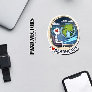 2+ Pack I Love Deadheads Aviation Glossy Vinyl Sticker | Decal | Water ...