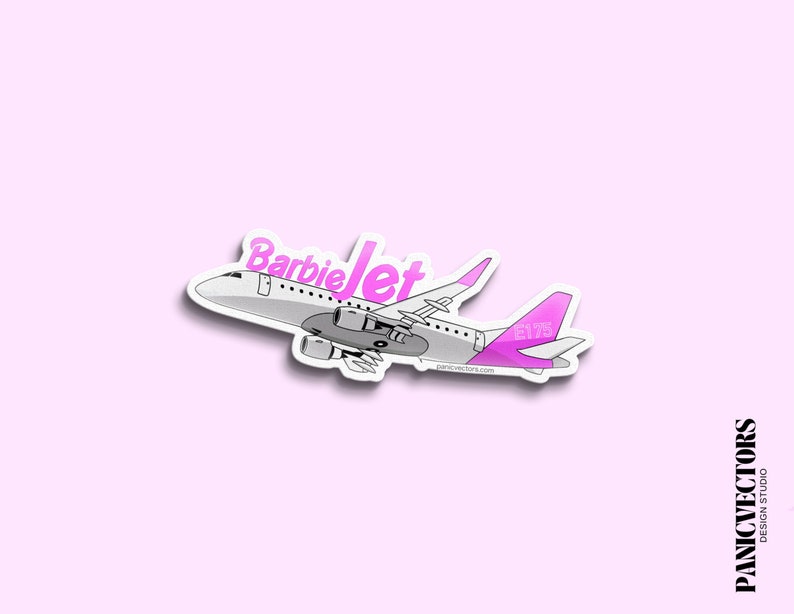 2+ Pack Barbi(e) Jet Embraer E175/190 | CRJ200| E145 Aviation Glossy ...