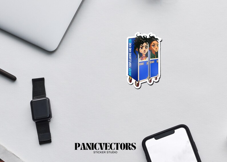 Watch Your Elbows and Knees Aviation Glossy Vinyl Sticker - Etsy