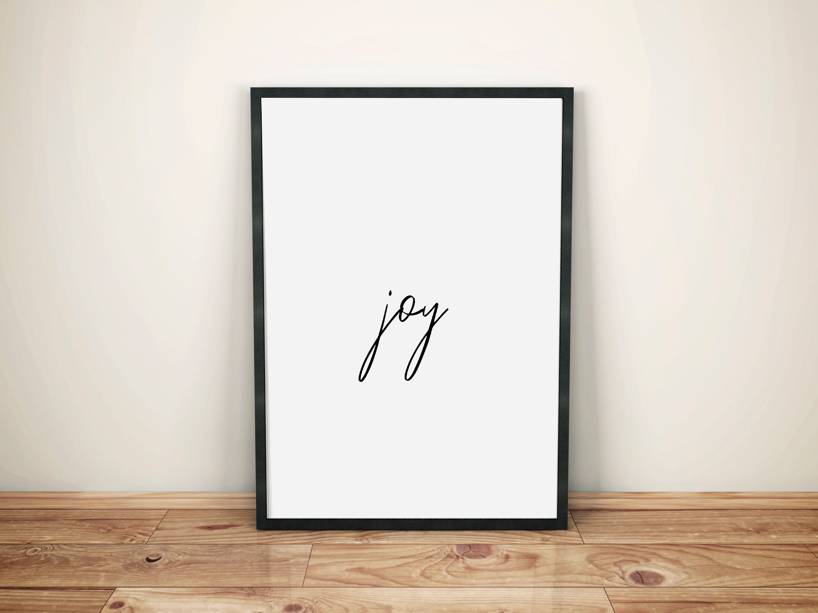Joy Poster Poster Digital Poster Printable Wall Art Quote | Etsy