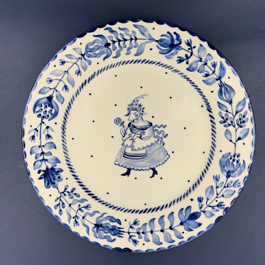 Painted Goat Plate/ Handpainted Dinner Plate - Etsy