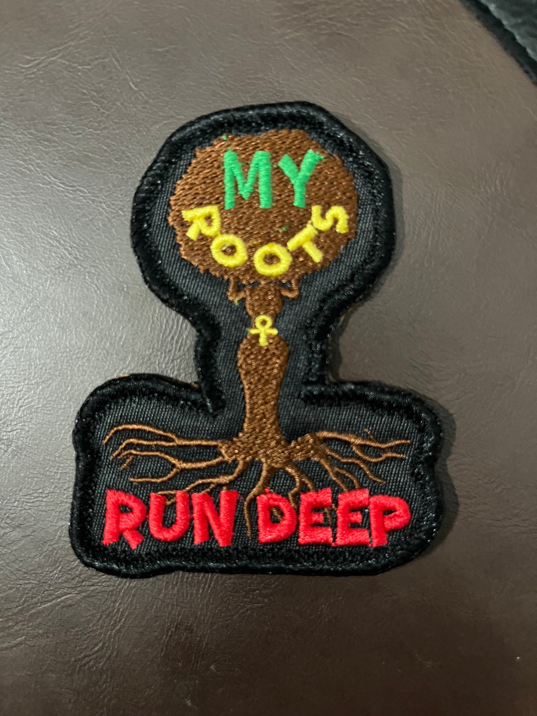 My Roots Run Deep Patch on Black Background - Etsy
