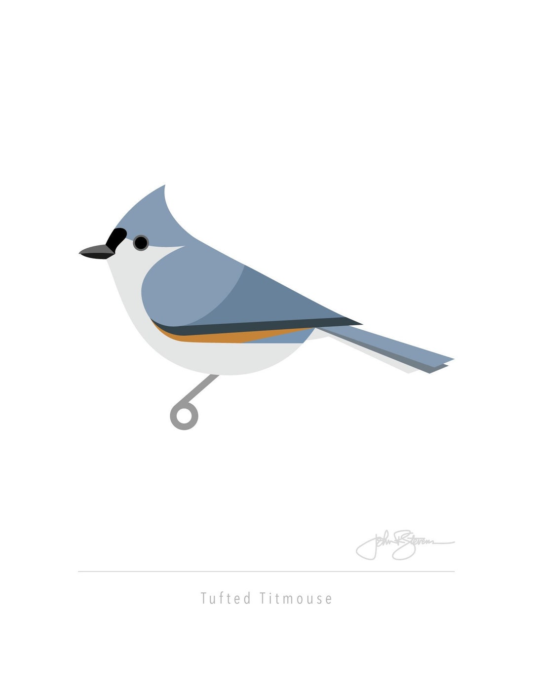 Tufted Titmouse - Fine Art Print - Etsy