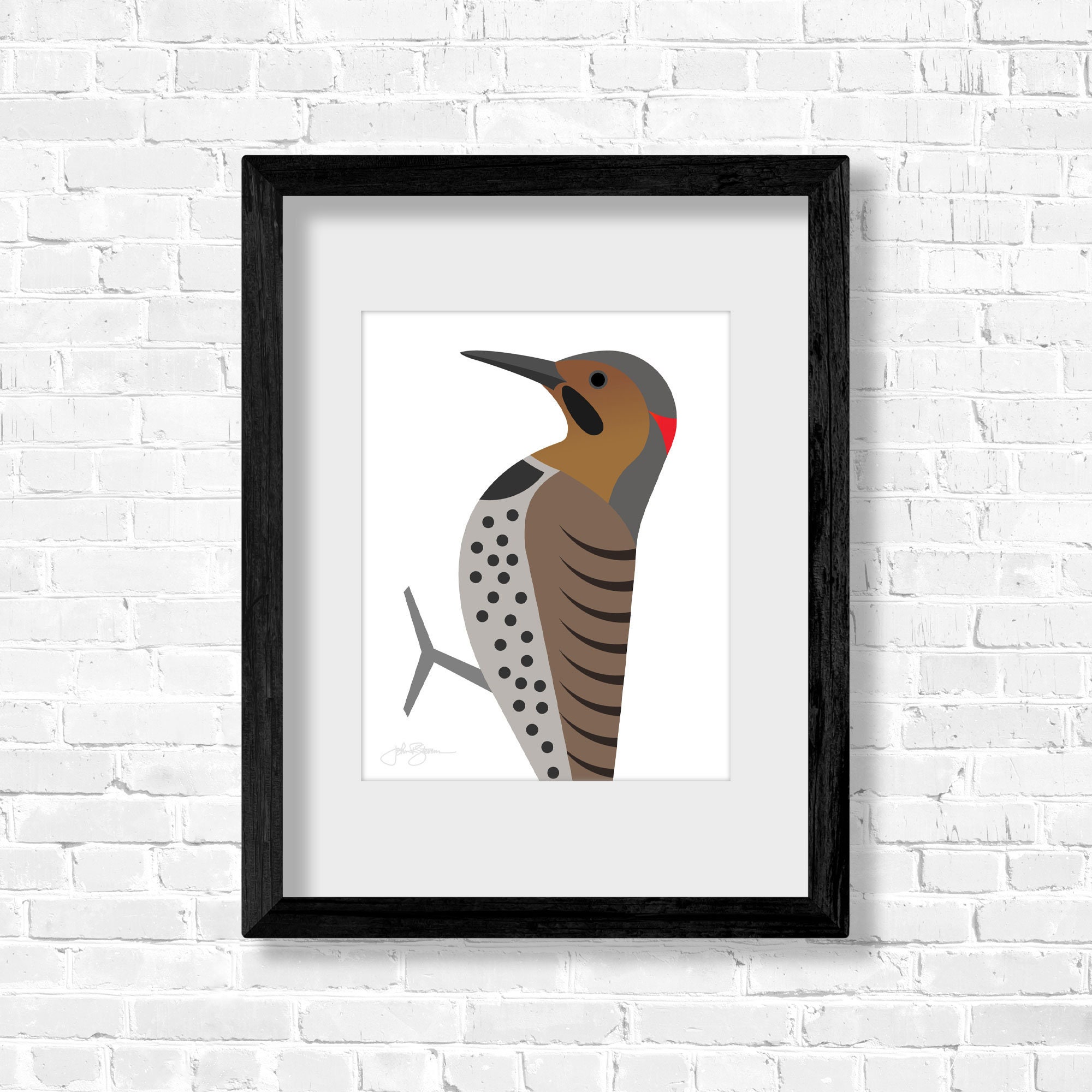 Northern Flicker Yellow-shafted Fine Art Print - Etsy